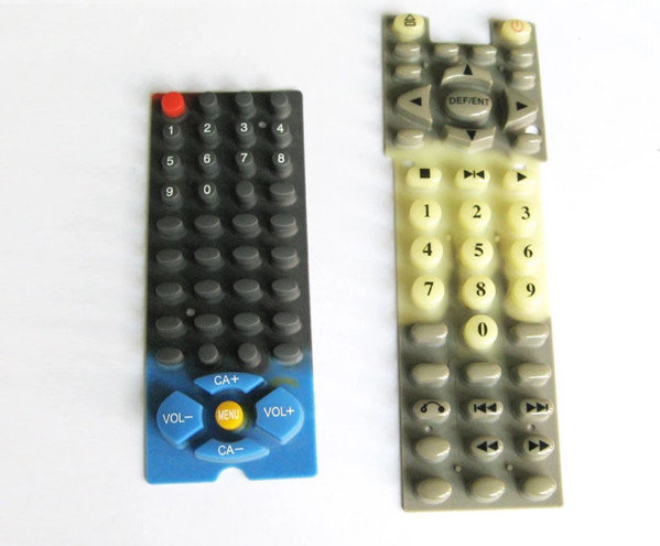 High Grade Remote Control Button Silicone Rubber Products Abrasion Resistance
