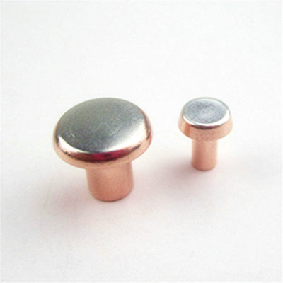 alloy Silver electrical contact rivet for household switch / car relay