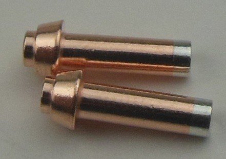Long Foot Special Silver Electrical Contact Rivet , Electrical Switch Contacts