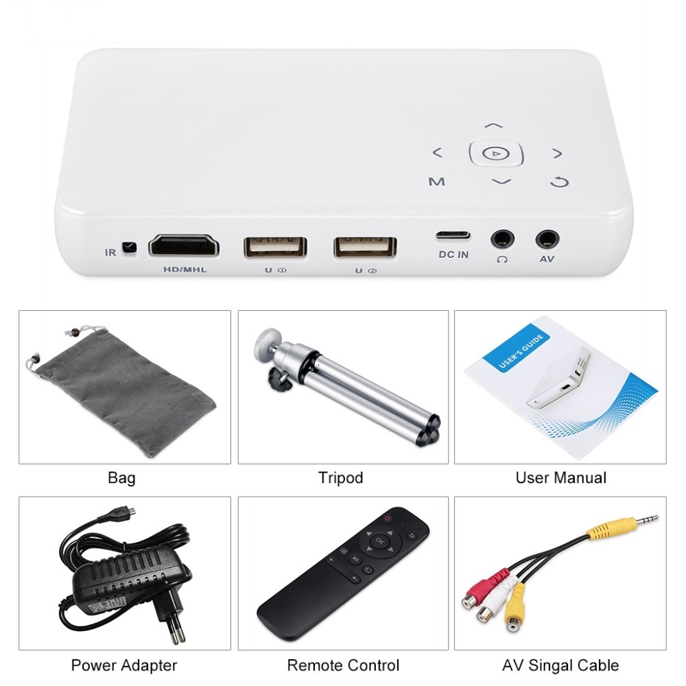 simplebeamer GP1S DLP PICO led Projector,real portable micro projector,800x480,100 lumens exceed full hd