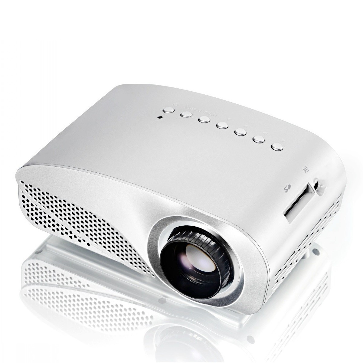 simplebeamer GP8S double HDMI port new mini led projector,Micro Portable game Projector with ATSC,HDTV