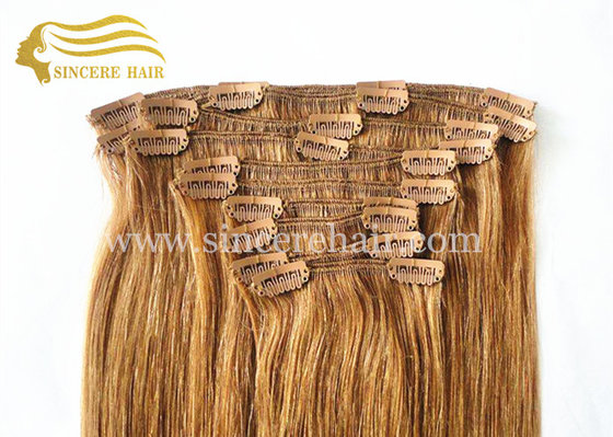 China 55 CM Clip In Hair Extensions - 22" Straight Full Set of 10 Pieces Clip In Remy Human Hair Extensions for Sale supplier