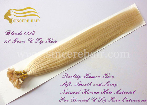 20 Inch Remy Human Hair Extensions 1.0 G Pre Bonded U Tip Hair Extensions For Sale supplier