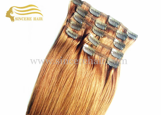 18 Inch Remy Human Hair Extensions, 45 CM Dark Brown Clip In Remy Human Hair Extensions 7 Pieces A Set 100 Gram For Sale supplier