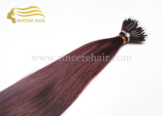 18 - 20 - 22 Inch Pre Bonded Hair Extensions for sale, 1.0 G Jet Black #1 Micro Nano Bead Tip Hair Extensions For Sale supplier