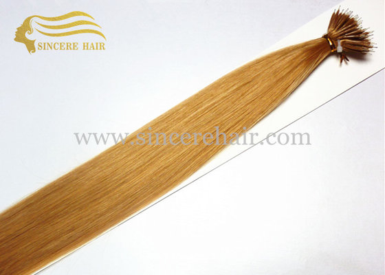 22" Double Drawn Pre Bonded Hair Extensions for sale - 1.0 Gram Straight Black Nano Hair Extensions For Sale supplier