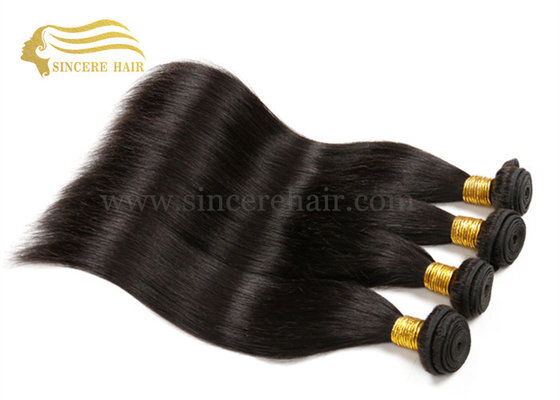 24" 60 CM Long Light Brown Remy Human Hair Weave Weft Extensions 100 Gram / Piece For Sale supplier