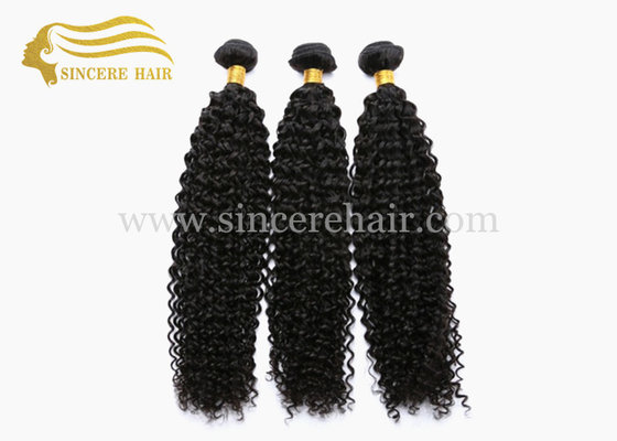 Cheap 22" CURLY Hair Extensions for Sale, 55 CM Black Curly Remy Human Hair Weft Extensions 100 Gram each Piece For Sale supplier