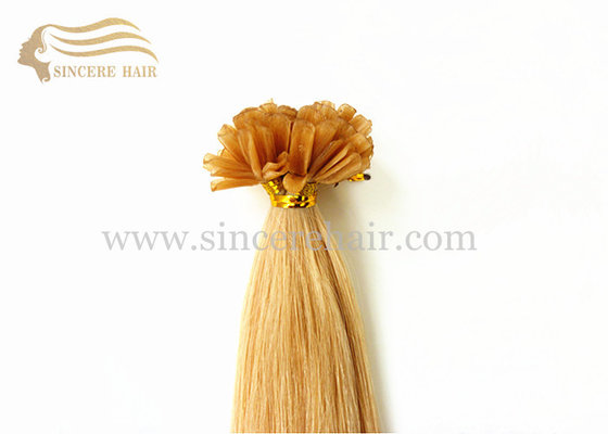 Hot Selling Pre Bonded Hair Extensions - 22" Golden Blonde Pre Bonded U Tip Hair Extensions 1.0 G / Strand For Sale supplier