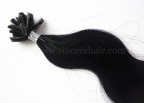 20" Pre Bonded Hair Extensions - 20" Blue Italian Keratin Pre Bodned Flat Tip Hair Extensions 1.0 G / Strand For Sale supplier