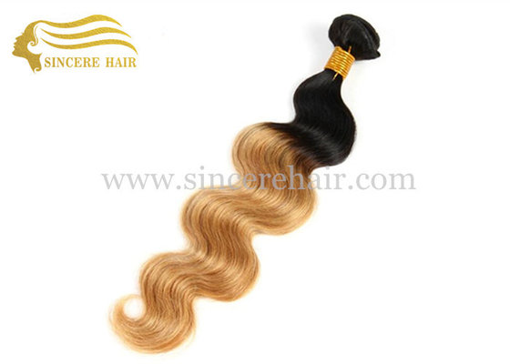 55 CM Body Wave Ombre Hair Extensions Machine Weft for sale - 22" Body Wave Ombre Hair Weft Extension for Sale supplier