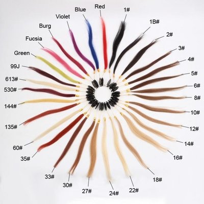 New Fashion Hair Products, 20 CM 32 Popular Colors Human Hair Color Wheel / Colour Ring For Sale supplier