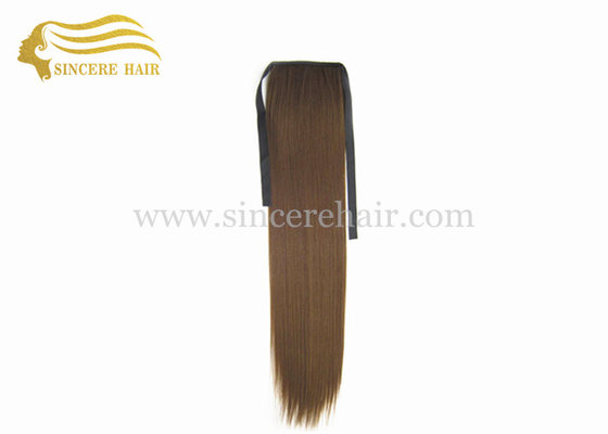 20 Inch New Fashion Hair Products, 50 CM Natural Black Remy Human Hair Ponytail Extensions 100 Gram For Sale supplier