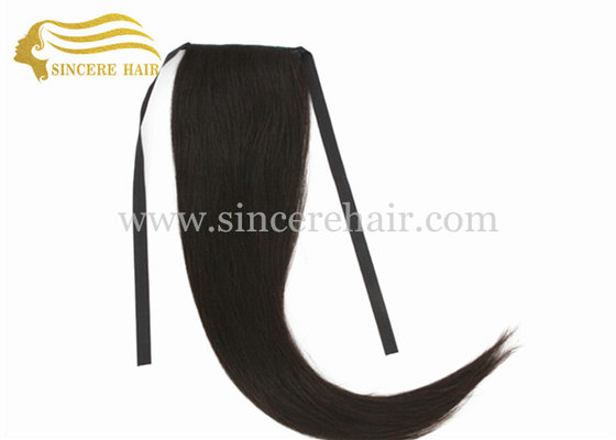 20 Inch New Fashion Hair Products, 50 CM Natural Black Remy Human Hair Ponytail Extensions 100 Gram For Sale supplier