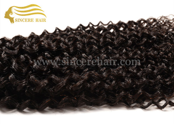 Hot 18" Curly Ombre Hair Extensions for Sale, 45 CM 2 Tone Colour Curly Ombre Remy Human Hair Weft Extensions for Sale supplier