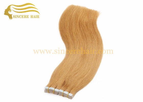 22 Inch Remy Double Drawn Tape In Hair Extensions - 55 CM #99J Seamless Tape Hair Extension 2.5 G X 20 PCS for sale supplier
