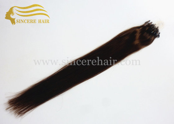 20 Inch Micro Ring Hair Extensions for sale - 50 CM 1.0 G Light Brown Micro Linked Loop Hair Extensions For Sale supplier