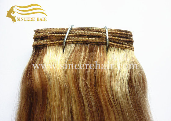 26" Piano Colour Hair Weft Extensions for Sale, 65 CM Long Piano Remy Human Hair Weaving Weft 100 Gram / Piece For Sale supplier
