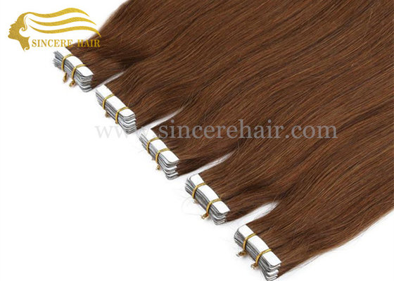 22 Inch Remy Double Drawn Tape In Hair Extensions - 55 CM #99J Seamless Tape Hair Extension 2.5 G X 20 PCS for sale supplier