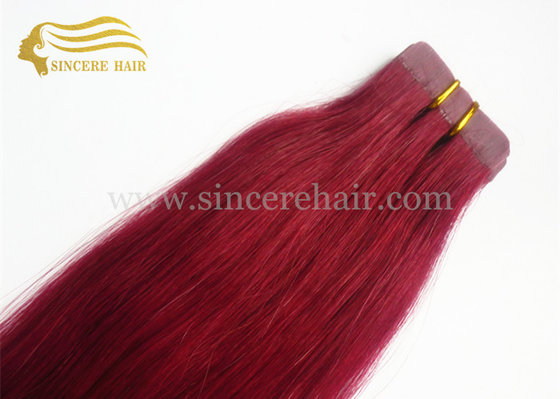 Hot Sale 20" Burg Tape In Hair Extensions for sale, 20" STW Burg Doulble Sided Tape In Remy Hair Extensions 2.5G On Sale supplier