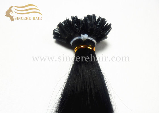 22" Italian Keratin Fusion U-Tip Hair Extensions for sale - 1.0 G Black Pre-Bonded U Tip Hair Extensions For Sale supplier