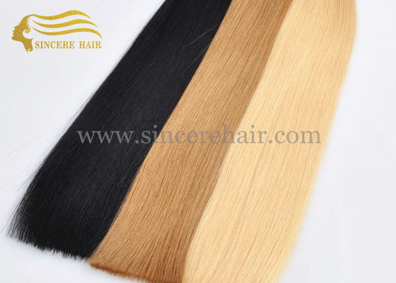 22" Double Drawn Tape In Hair Extensions for sale, 22" Straight Brown DD Double Sided Glue Tape Hair Extensions For Sale supplier