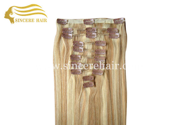 Hot Sell 60 CM 10 Pieces of Clip In Remy Human Hair Extensions for Sale supplier