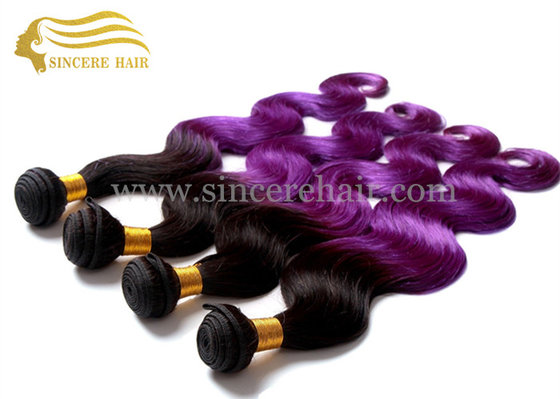 55 CM Body Wave Ombre Hair Extensions Machine Weft for sale - 22" Body Wave Ombre Hair Weft Extension for Sale supplier
