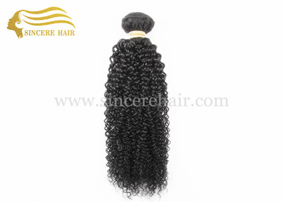 20" CURLY Hair Extensions Weft for Sale, Hot Sale 20 Inch Natural Kinky Curly Remy Human Hair Weft Extensions for Sale supplier