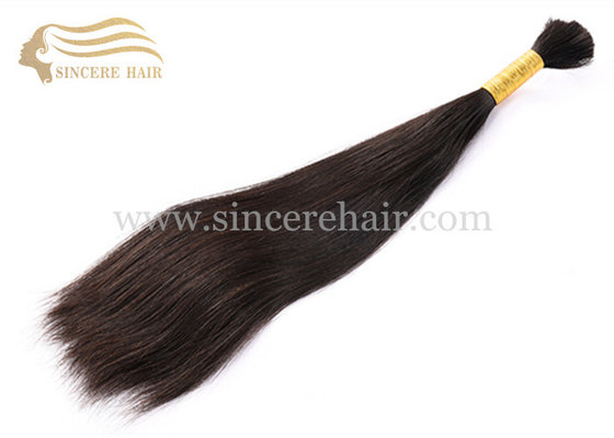55 CM Hair Bulk Extension - 22" Natural Black Brazilian Human Hair Bulk for sale supplier