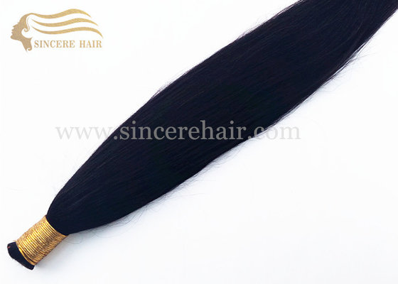 55 CM Hair Bulk Extension - 22" Natural Black Brazilian Human Hair Bulk for sale supplier