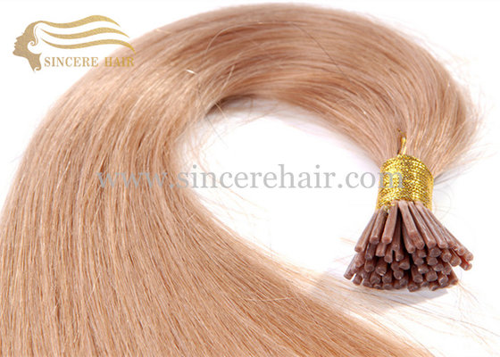 55CM Remy Stick Human Hair Extensions - 1.0 Gram Silk Straight Pre Bonded I Tip Hair Extensions For Sale supplier