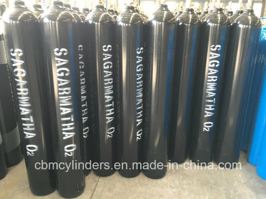 OEM O2 Gas Cylinders 40L (6m3) for Gas Plants