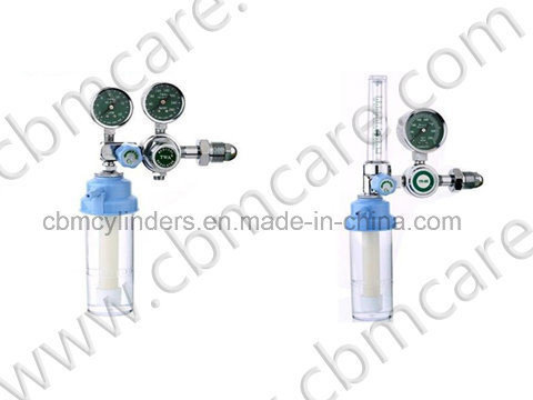 Gauge-Flow O2 Regulator for Oxygen Cylinder Trolley Set