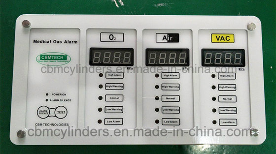 Medical O2+Air+VAC Alarm Panel for Hospital Medical Gas Pipeline System