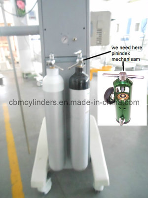 Oxygen Pressure Gauge for Oxygen Gas Regulators.