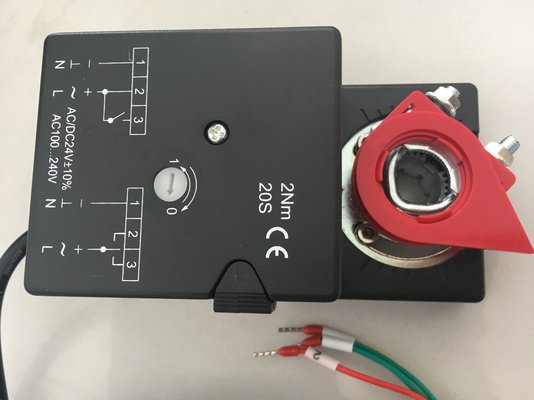 Hvac System Duct Valve Angular Electric Actuator for rotating 95degree