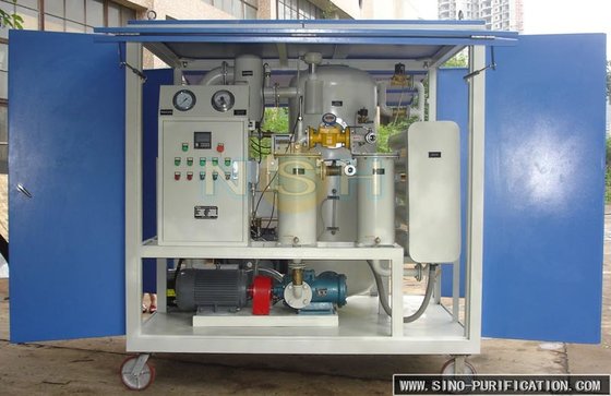 VFD Double-Stage Vacuum Insulation Oil Purification System with Filtration Accuracy less than 5um for sale