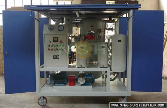 VFD Double-Stage Vacuum Insulation Oil Purification System with Filtration Accuracy less than 5um for sale