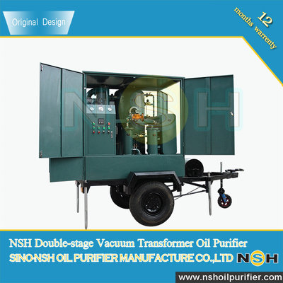 VFD Insulated Oil Dehumidifier and Re-refining Filter With 4 Wheels , Stainless Steel and Available Color