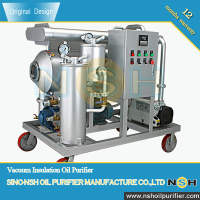Vacuum Turbine Oil Purifier with Demulsifying device and water separator, Oil Purifier, 600LPH-18000LPH