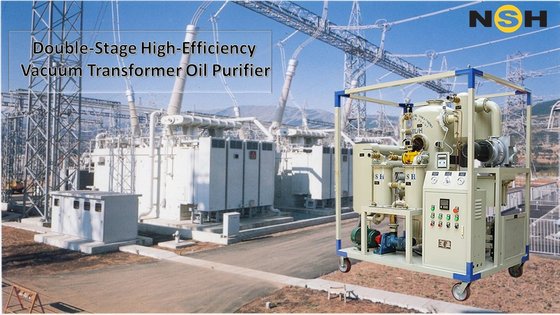NSH Insulation oil purifier,vacuum dehydration,oil filtration,Outdoor use with Trailer and Metallic Cover,600 ~ 18000LPH