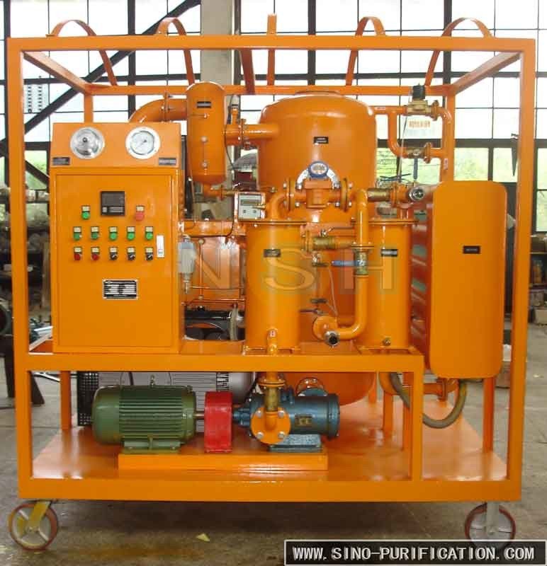 VFD Double-Stage Vacuum Insulation Oil Purification System with Filtration Accuracy less than 5um for sale