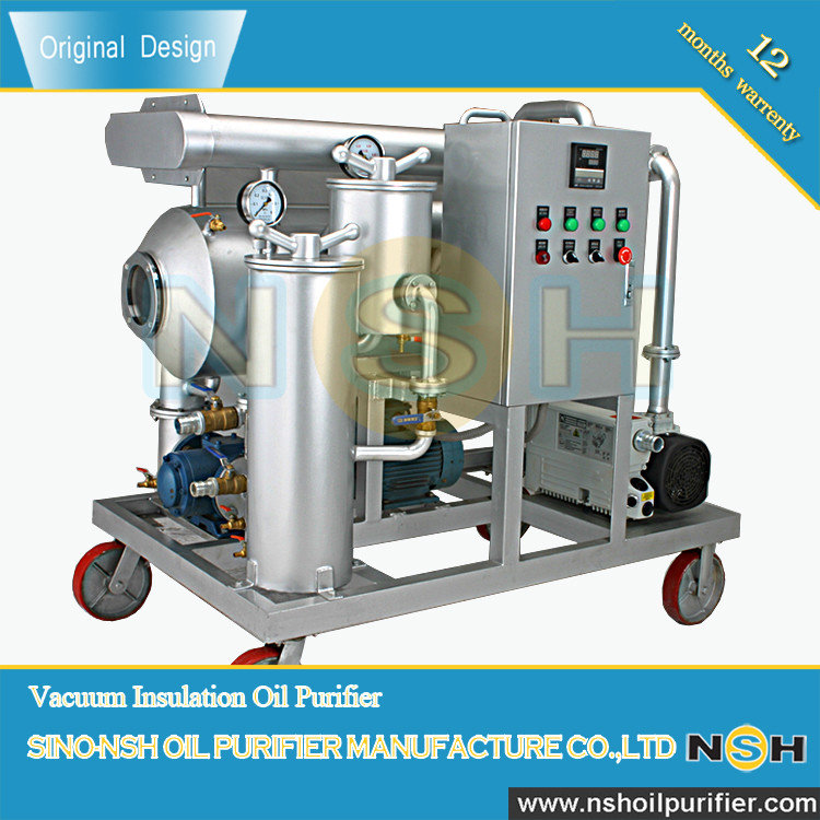 Vacuum Turbine Oil Purifier with Demulsifying device and water separator, Oil Purifier, 600LPH-18000LPH