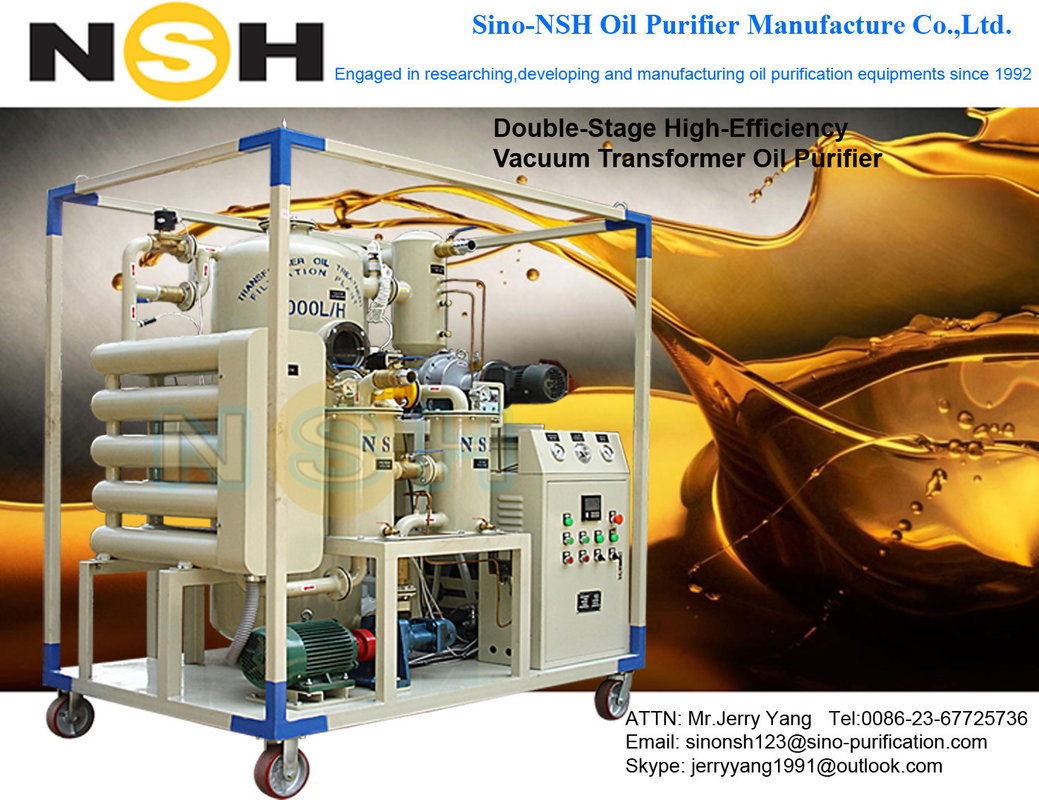 Siemens Supplier Transformer Oil Purifying Machine, VF/VFD/VFD-R, 5 PPM water content, 0.1% gas content,