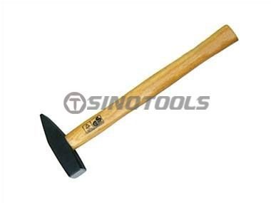 German Type Machinist's Hammer with Wooden Handle