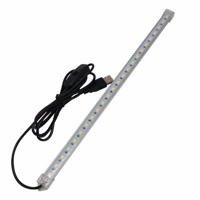 SMD 5630 7W USB LED Hard Rigid Strip Bar Light 5V 24 Leds 35CM Indoor Lamp with Switch for Indoor Use