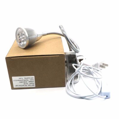 5W Led Grow Light Flexible Neck 360 Degree Led Clip Desk Plant Grow Lights For Hydroponic Garden Greenhouse