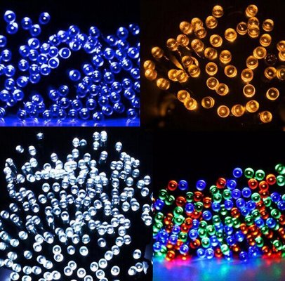 Solar Powered 200 LEDs String Fairy Tree Light Outdoor Wedding Party Xmas