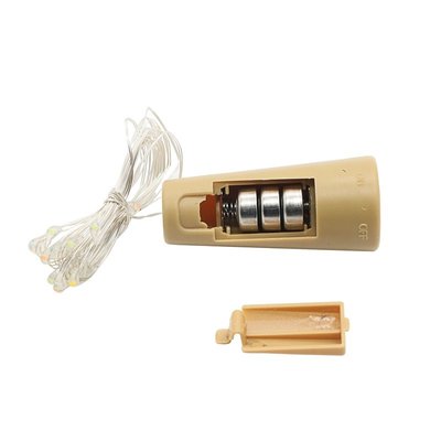 2M Cork Shaped Bottle Stopper Lamp Glass Wine Silver Copper Wire String Lighting